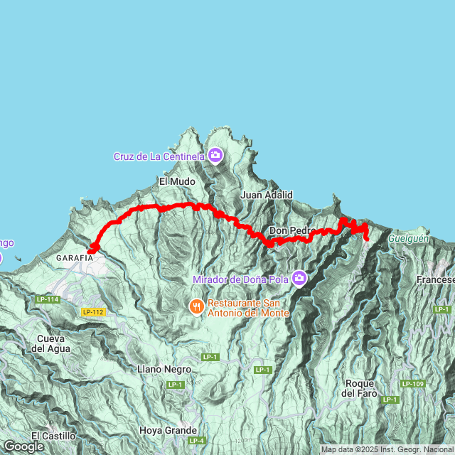 Trek La Palma: Garafía/El Tablado-Don Pedro-Sto Domingo
